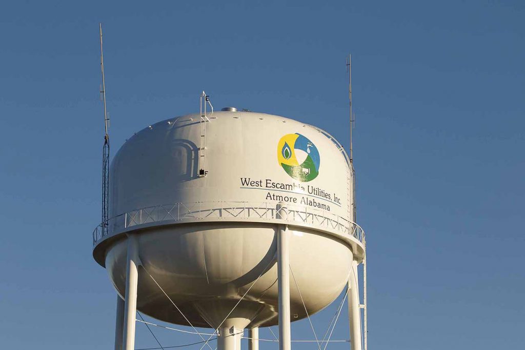 WEU water tower gets complete makeover - Atmore News